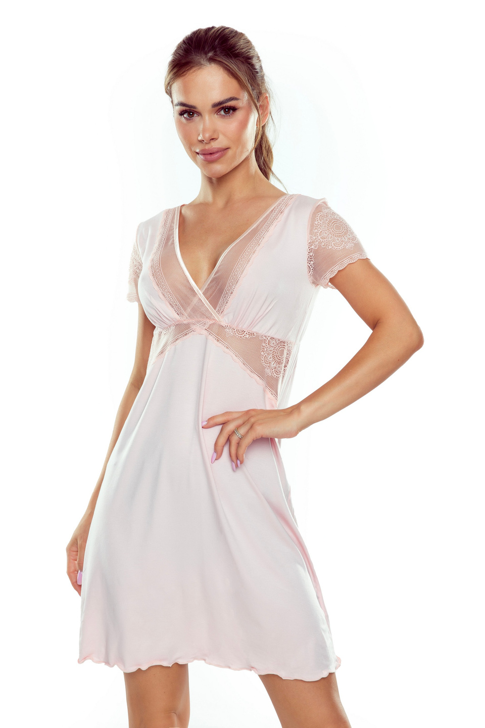 Lisette Nightdress peach brzoskwiniowy | Collections \ First Lady Assortment \ Nightdress ...